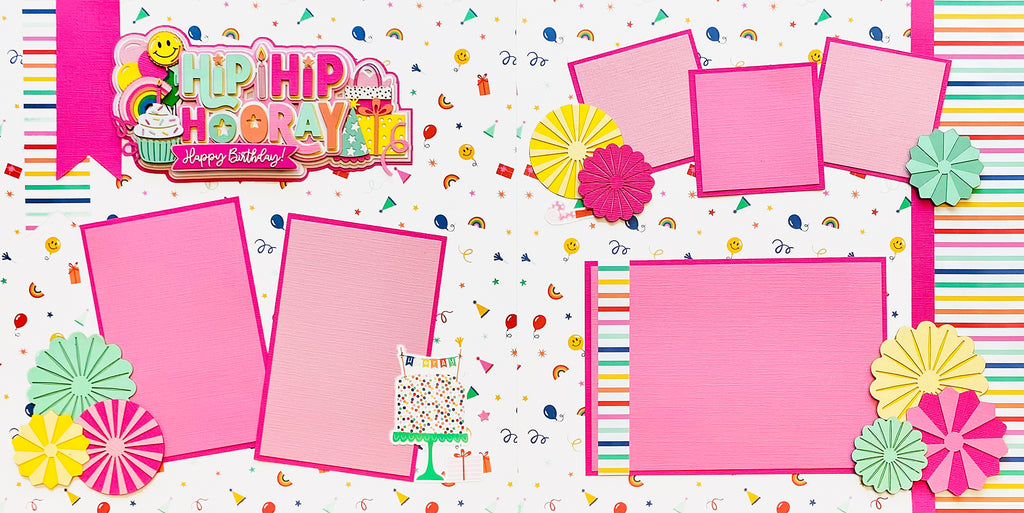 EXCLUSIVE COLLAB Echo Park - Hip Hip Hooray Collection Pink | Paper Wiz ...